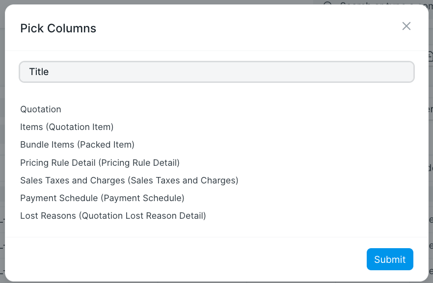 Column Title Missing In Pick Column · Issue 15579 · Frappefrappe · Github