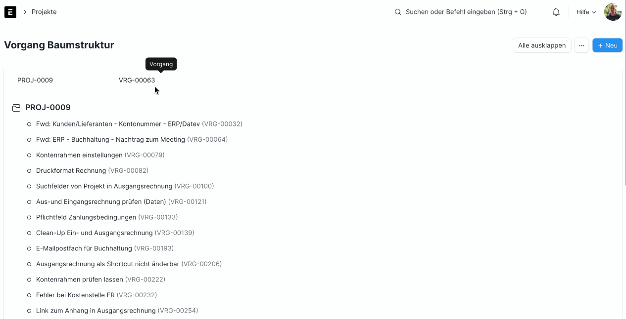 Tasks inside group task in tree view doubling up · Issue #30467 · frappe/erpnext · GitHub