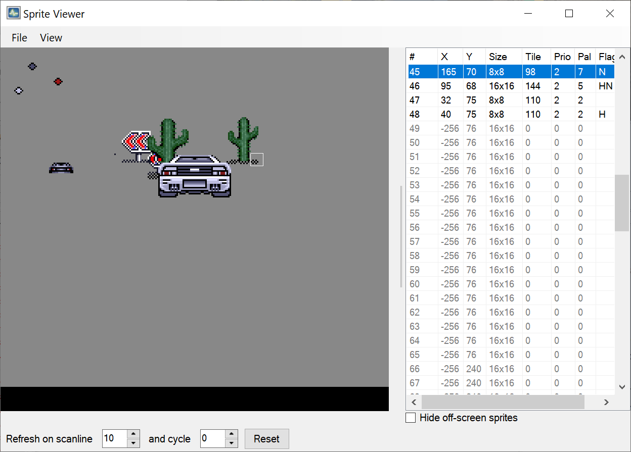 Top Gear - graphical glitches with sprite occlusion on the road · Issue ...