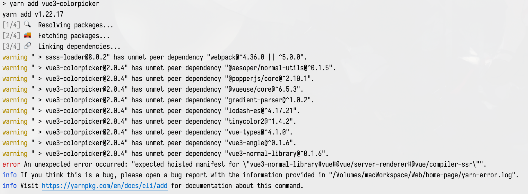 Cannot install · Issue #12 · aesoper101/vue3-colorpicker · GitHub
