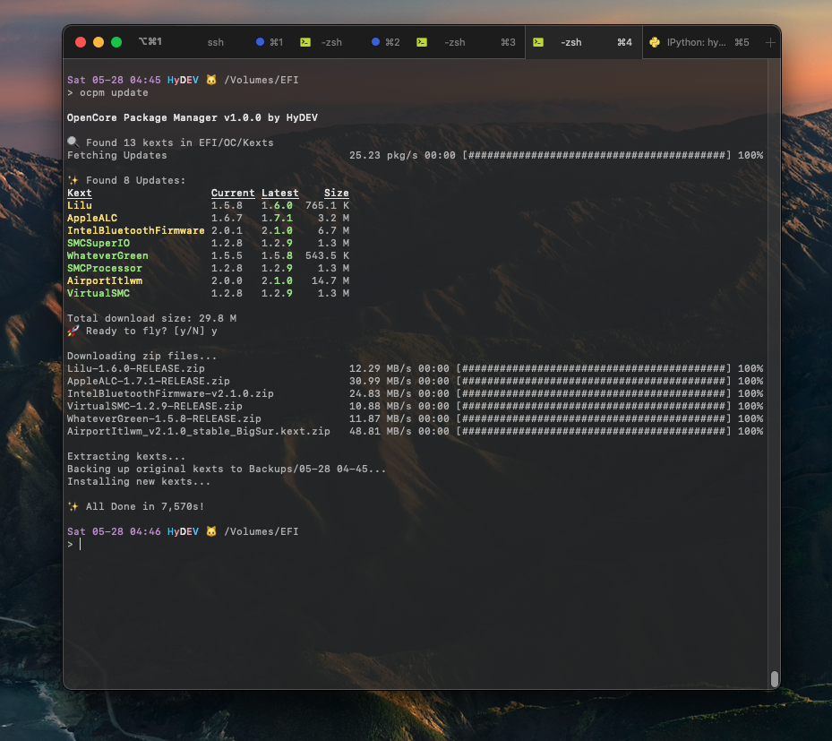 GitHub - hykilpikonna/ocpm: OpenCore Kext Package Manager!