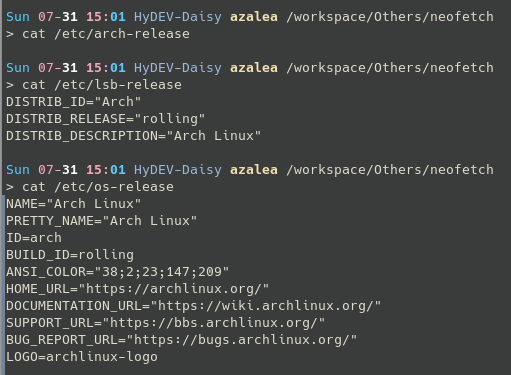 Fixed distro detection on CentOS 6 by verfriemelt-dot-org · Pull Request #2078 · dylanaraps ...