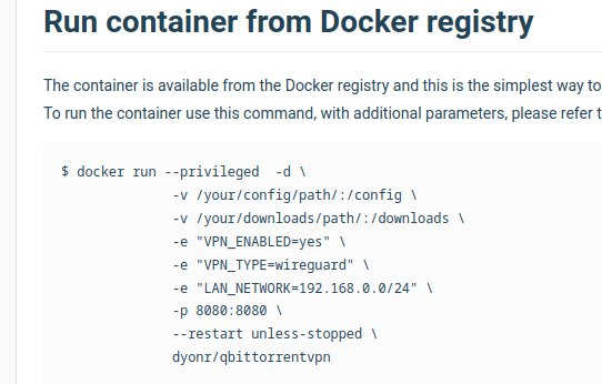 Inconsistent README · Issue #125 · DyonR/docker-qbittorrentvpn · GitHub
