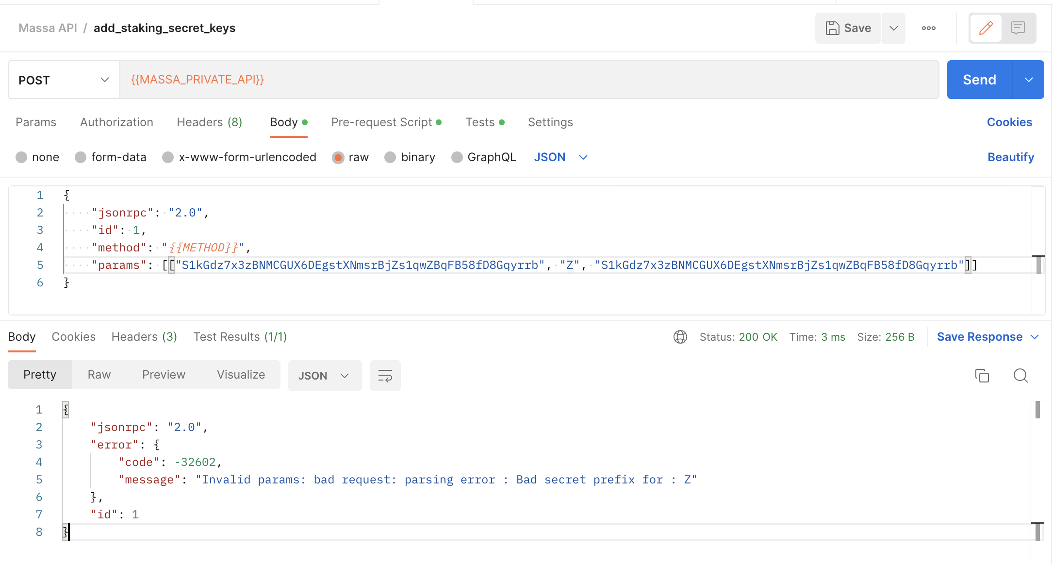 Invalid parameters in add_staking_secret_keys · Issue #3146 · massalabs ...