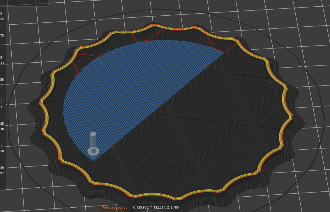 First layer on infill collides with nozzle because of curling up ...