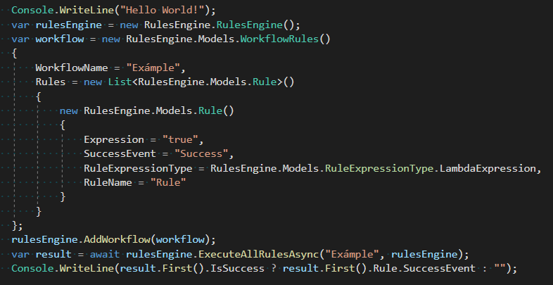 Rule config file is not present for the Exámple workflow' · Issue #114 · microsoft/RulesEngine ...
