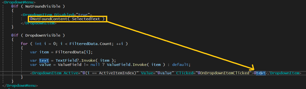 Autocomplete HTML in DropDown list · Issue #2969 · Megabit/Blazorise · GitHub