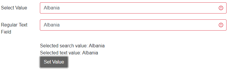 AutoComplete - SelectedValue updated through Parameter doesn't update text or validation status ...