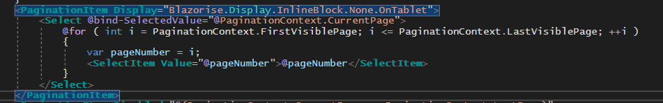 DataGrid Pagination Size is not applied properly · Issue #4290 · Megabit/Blazorise · GitHub