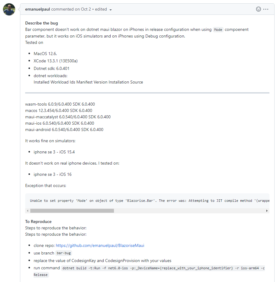 Maui Blazor Ios Release Throws On Virtual Parameter Setter · Issue 78712 · Dotnet Runtime