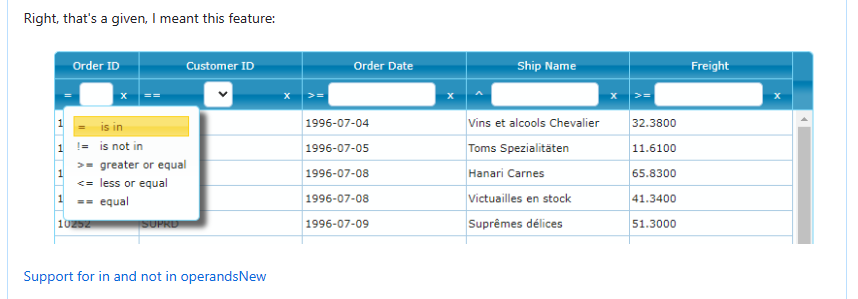 DataGrid | UI to dynamically define FilterMethod per column · Issue #4851 · Megabit/Blazorise ...