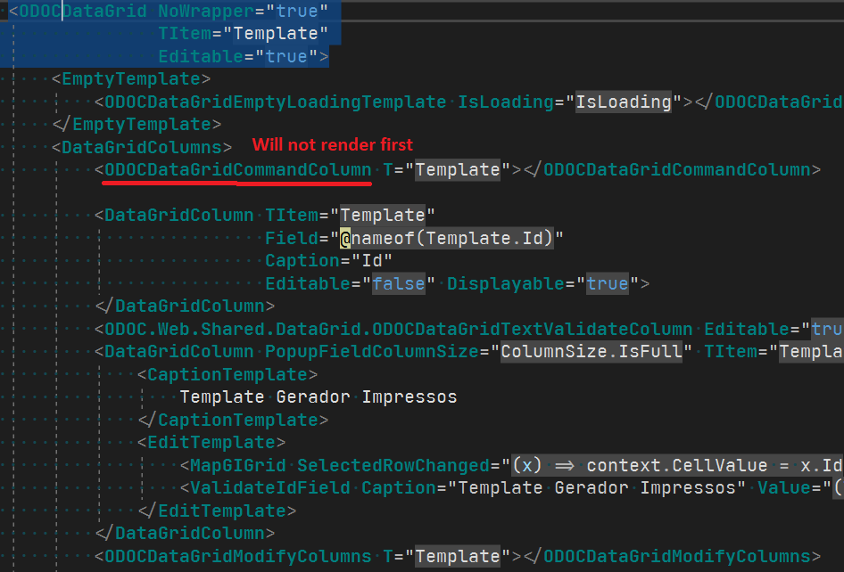 DataGrid: Column Order Issue · Issue #1435 · Megabit/Blazorise · GitHub