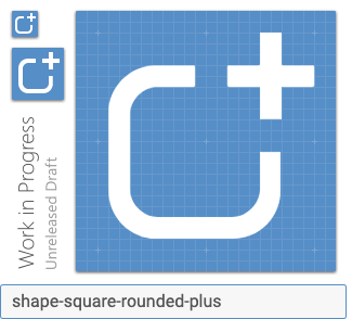 square-rounded, square-rounded-outline, shape-square-rounded-plus ...