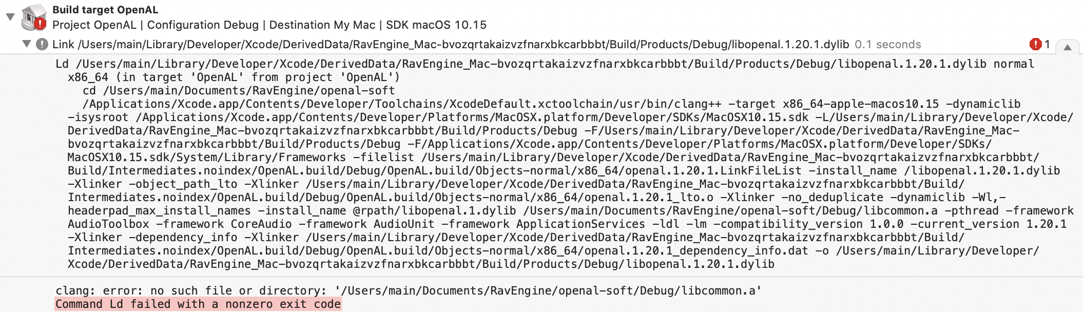 Linker Error When Using Xcode To Build Dylib · Issue 451 · Kcatopenal Soft · Github