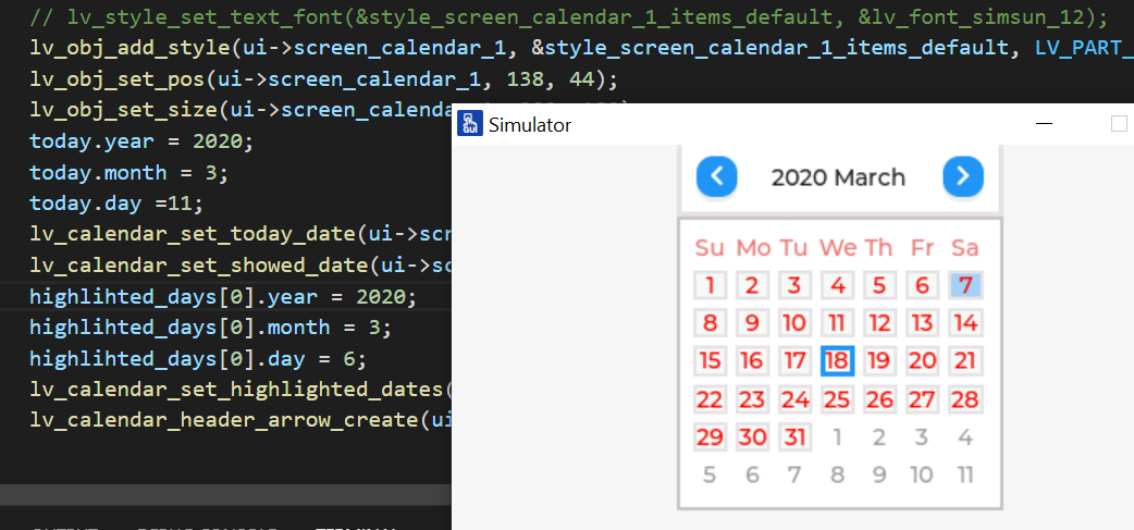 calendar issue · Issue #2446 · lvgl/lvgl · GitHub