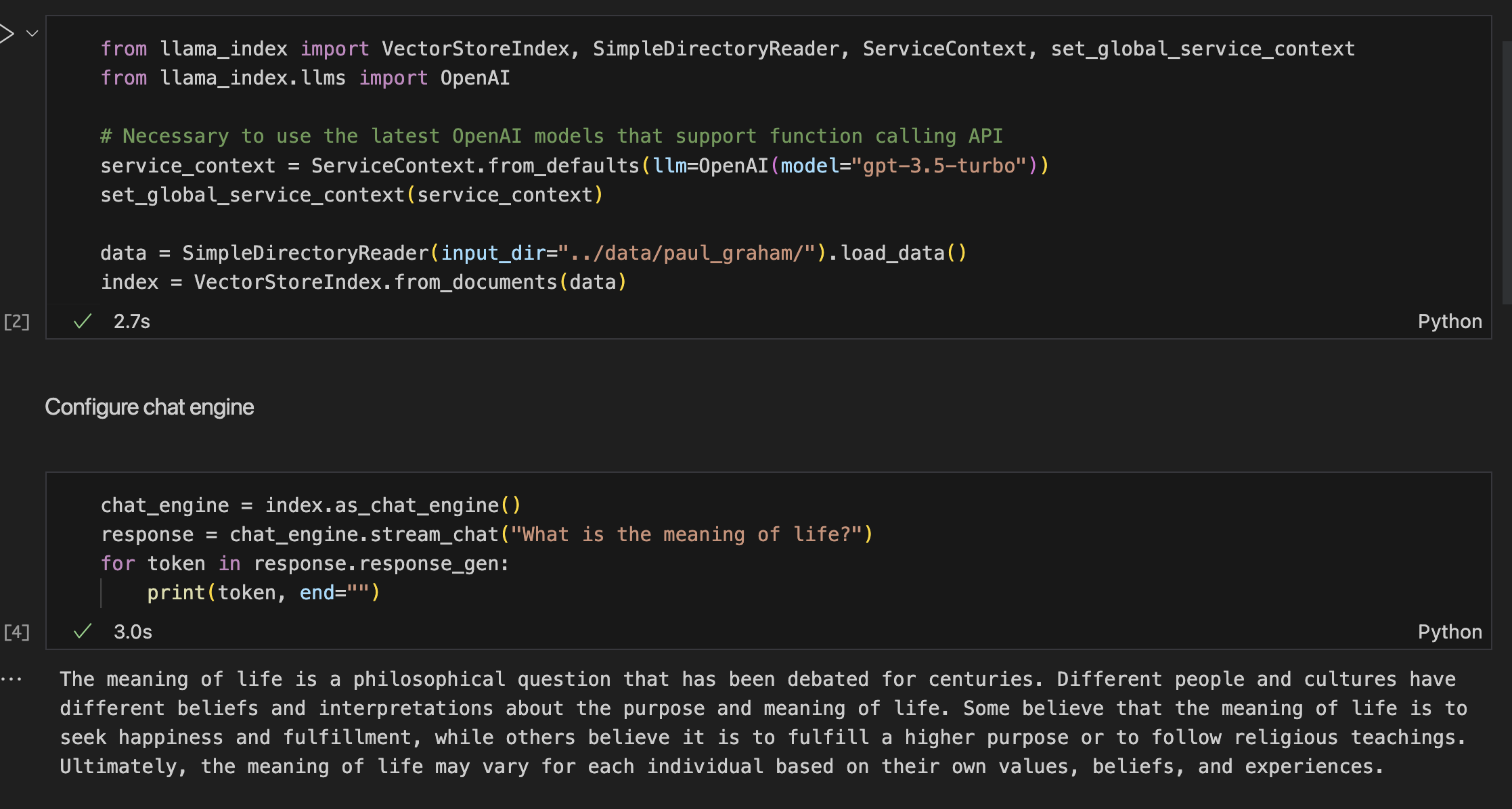 [Bug]: How to get a streaming response from a chat engine? · Issue #7016 · run-llama/llama_index ...
