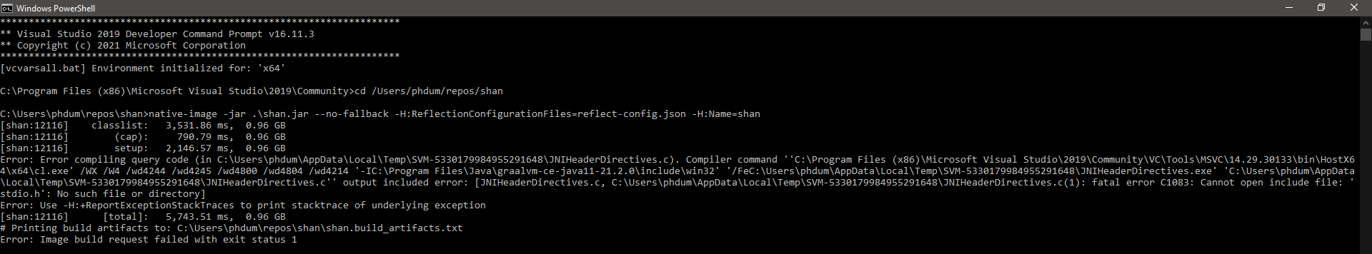 Native image fails to build on Windows and misreads system architecture · Issue #3860 · oracle ...