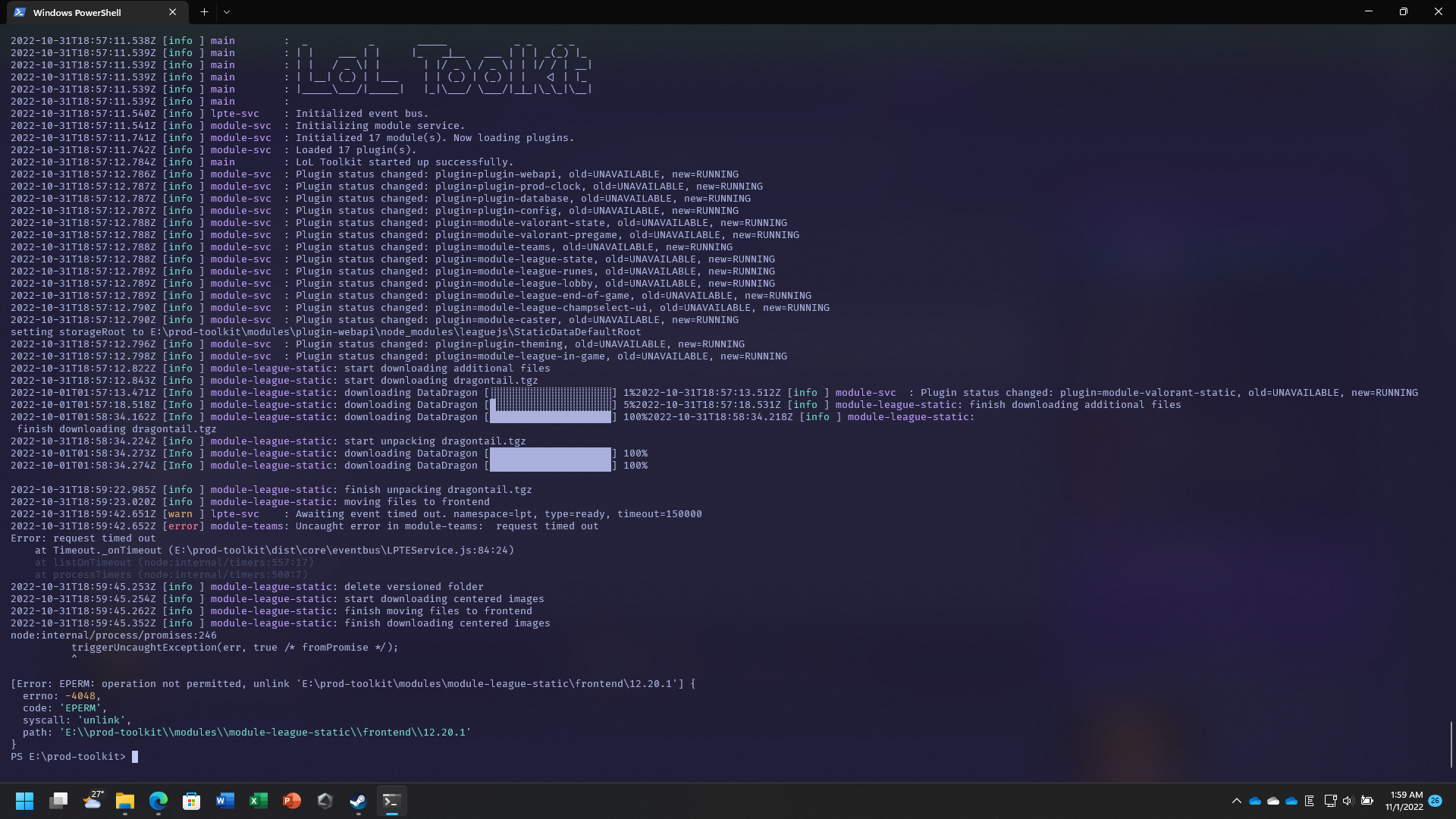 Crashed while Starting Toolkit on Fresh Install · Issue #147 · RCVolus/league-prod-toolkit · GitHub
