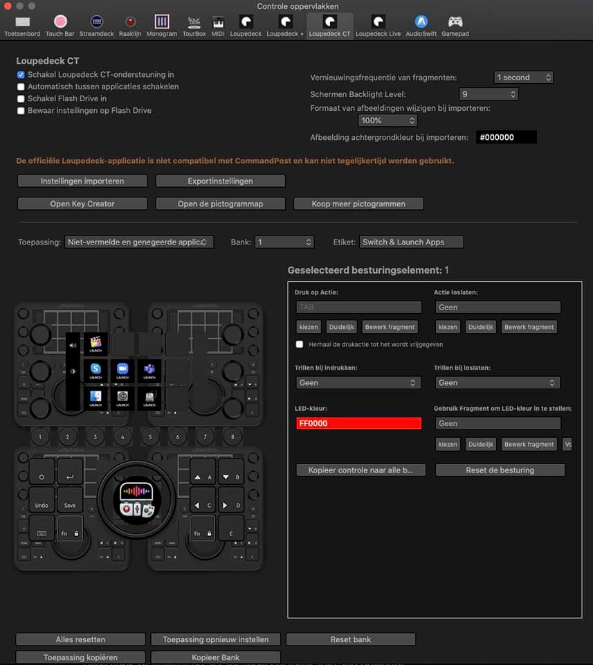 Loupedeck Ct Live Preferences Panel Background Size Issue · Issue 2658 · Commandpost