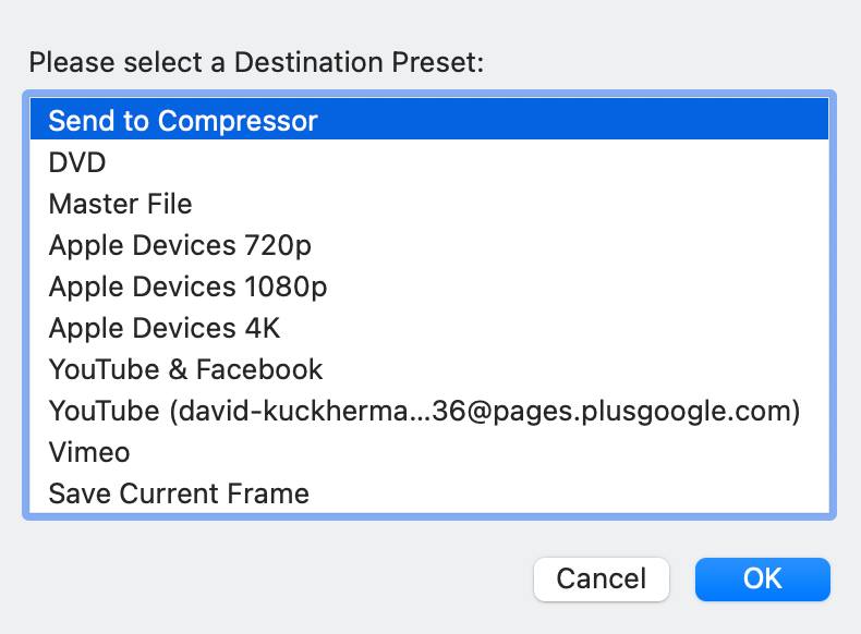 Timeline Batch Export - Issue with setting Default Destination · Issue #2694 · CommandPost ...