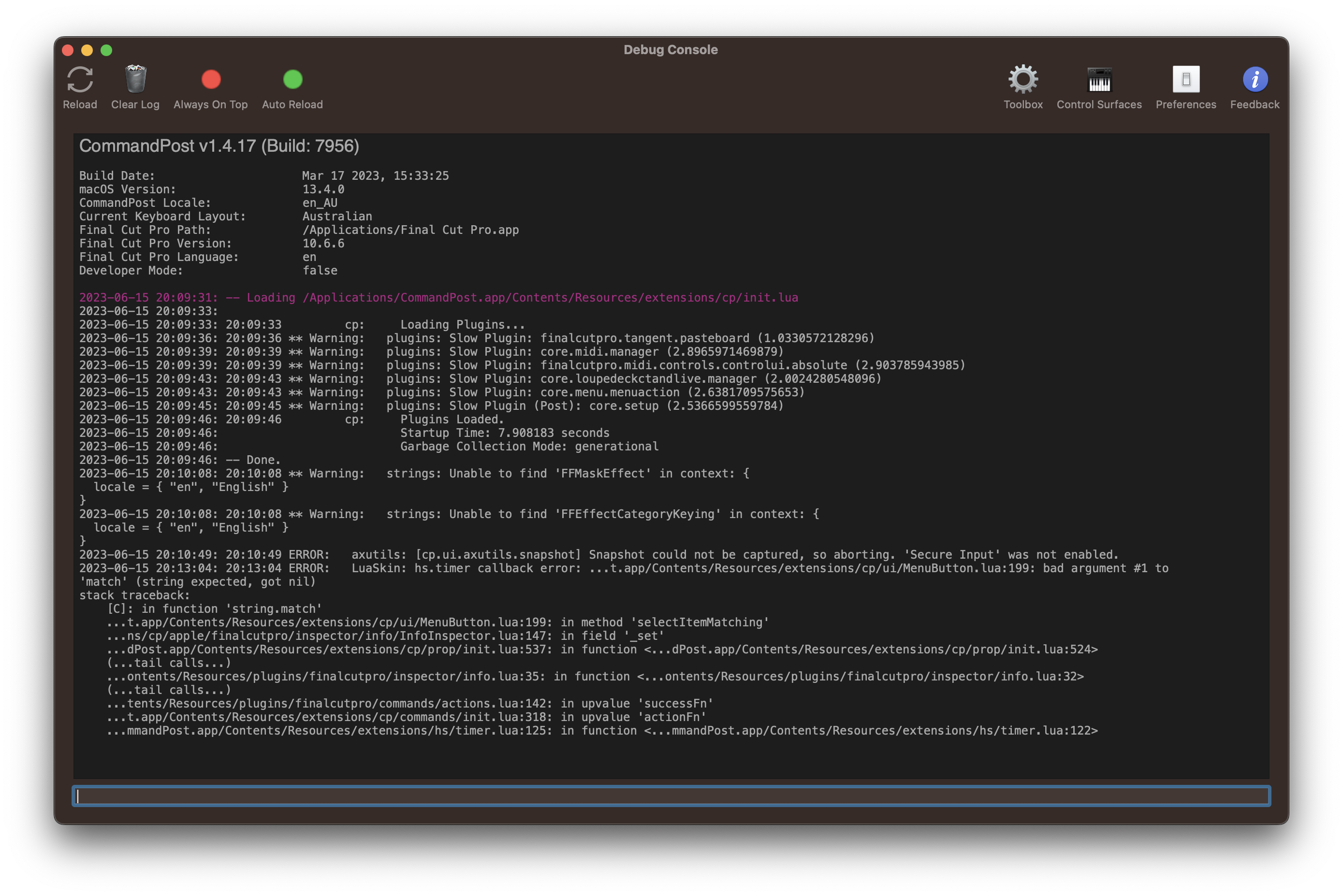 "Set Camera LUT to None" Action broken on Ventura · Issue #3202 · CommandPost/CommandPost · GitHub
