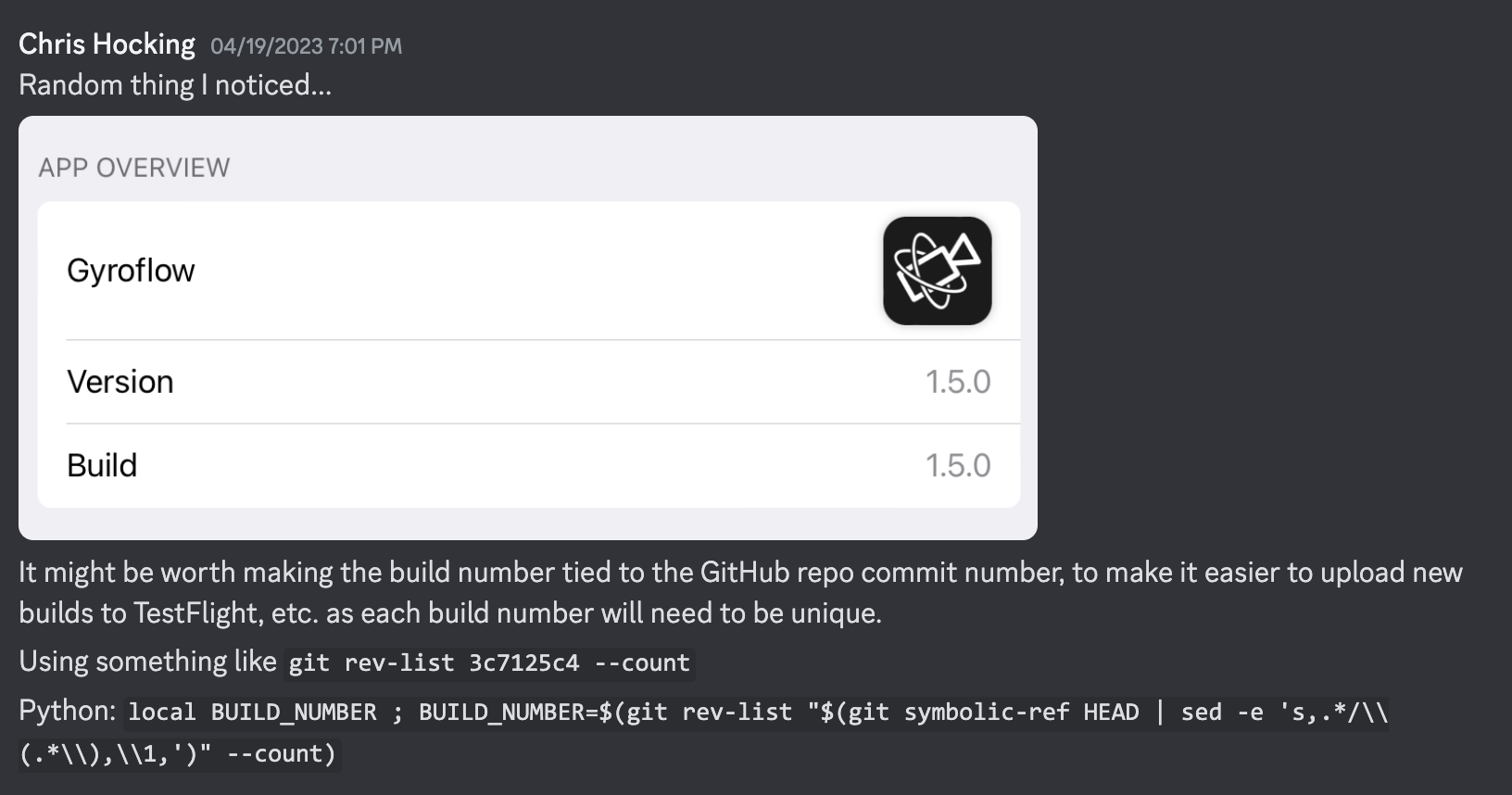 Sync build number with GitHub Repo Count · Issue #682 · gyroflow/gyroflow · GitHub