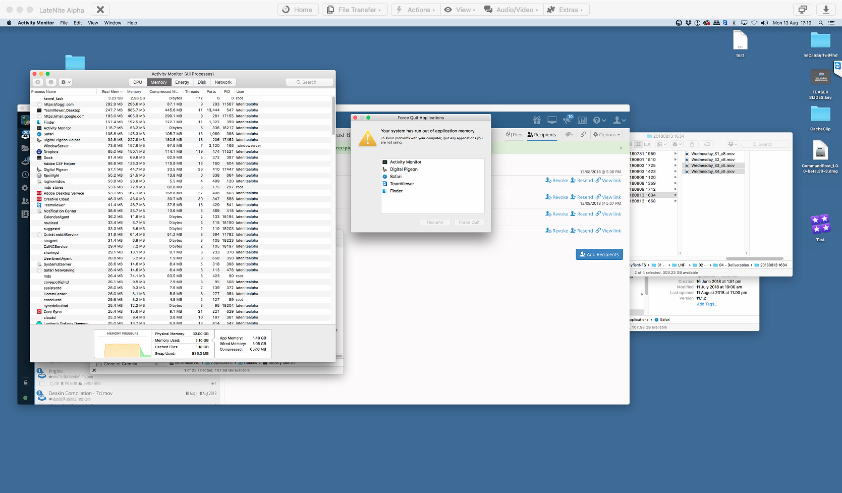 Fix "Your system has run out of application memory" bug · Issue #1341 · CommandPost/CommandPost ...