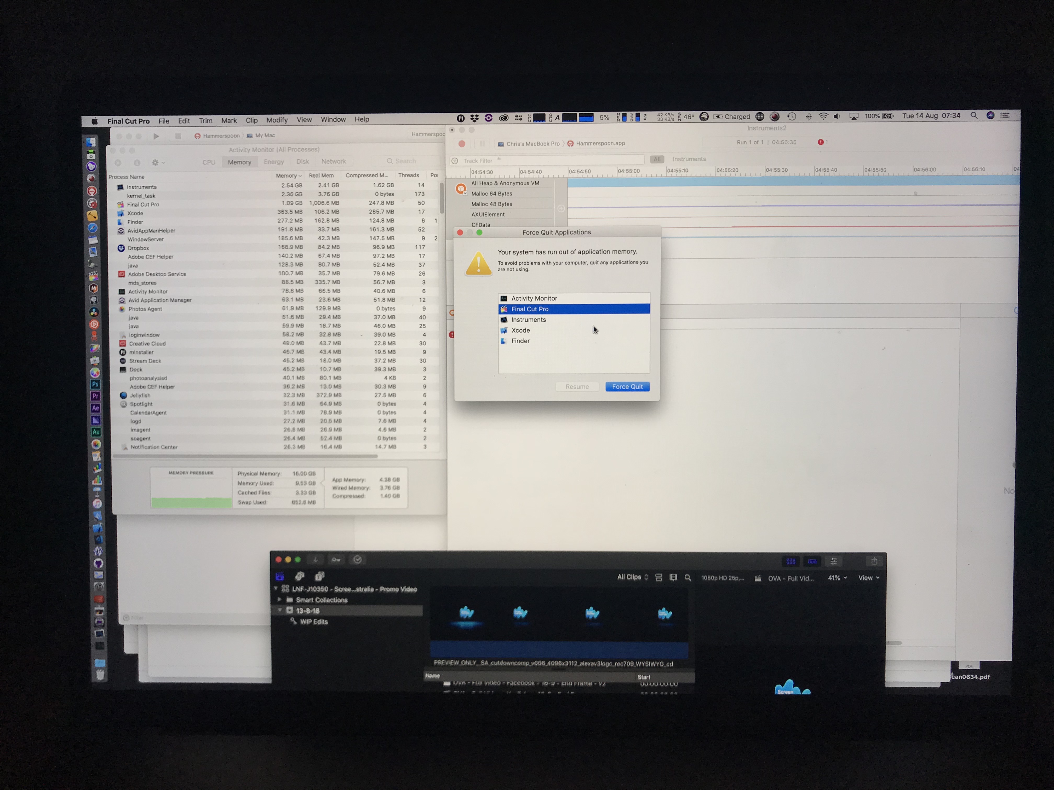 Fix "Your system has run out of application memory" bug · Issue #1341 · CommandPost/CommandPost ...