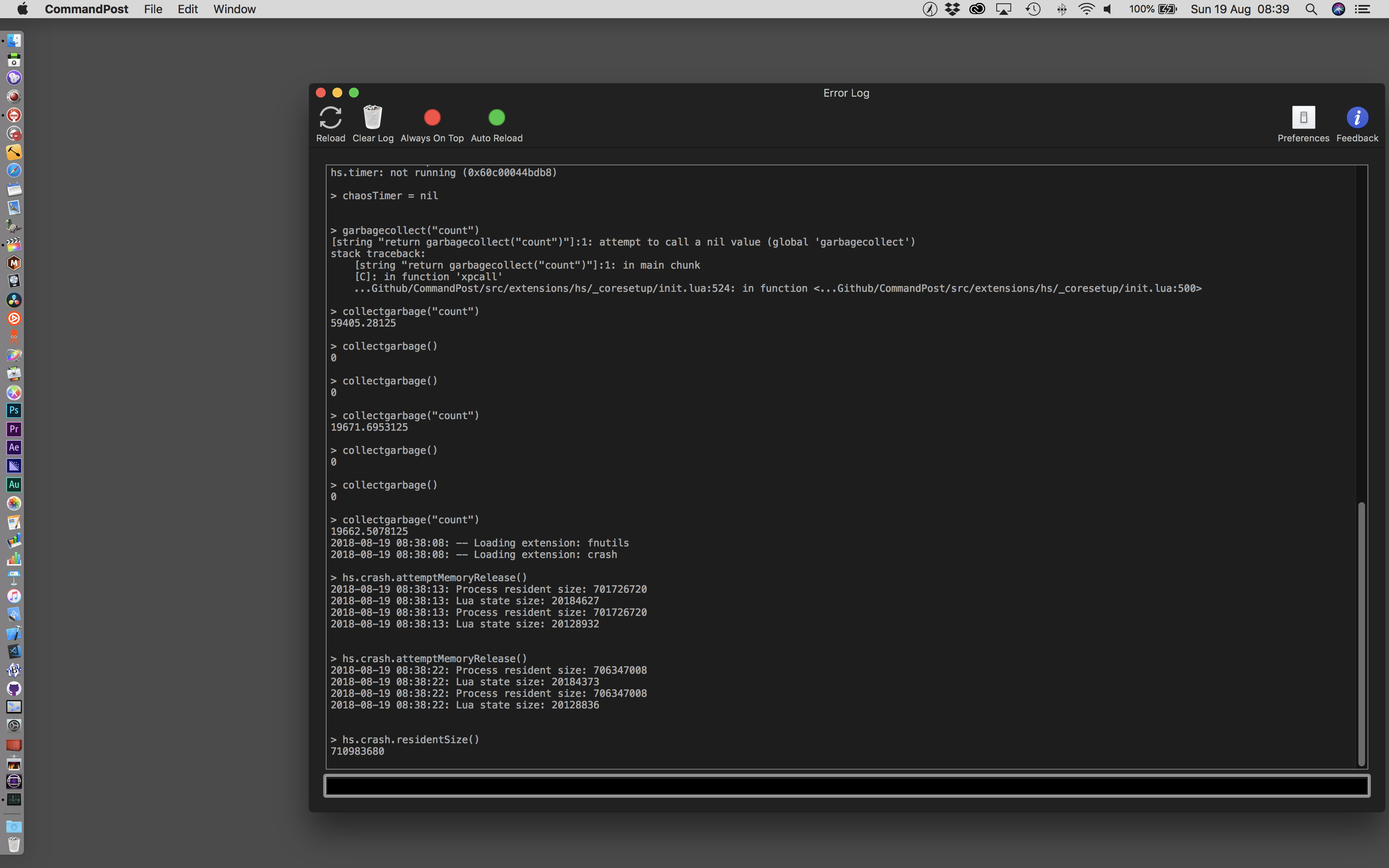 Fix "Your system has run out of application memory" bug · Issue #1341 · CommandPost/CommandPost ...