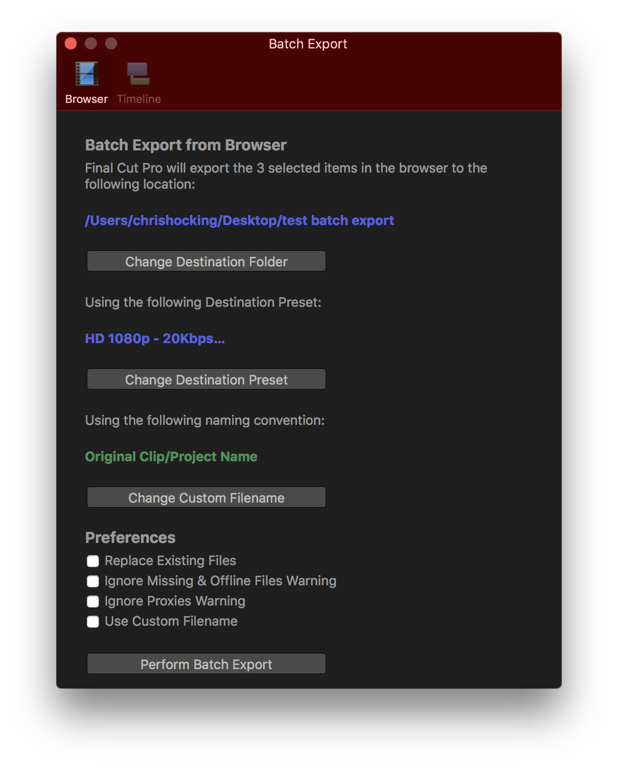 Batch Export Menu Bug · Issue #1501 · CommandPost/CommandPost · GitHub