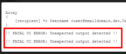 `Unexpected output detected` is displayed twice · Issue #1741 · atk4/ui · GitHub