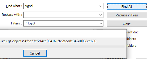 Exclude filter must prune early · Issue #11571 · notepad-plus-plus/notepad-plus-plus · GitHub