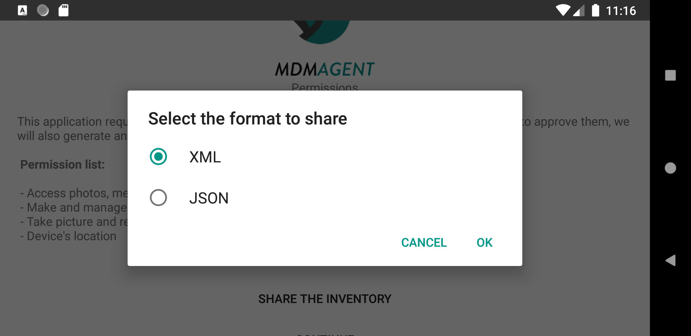 App Crash After Share The Inventory Screen · Issue 239 · Glpi Projectandroid Inventory Library 