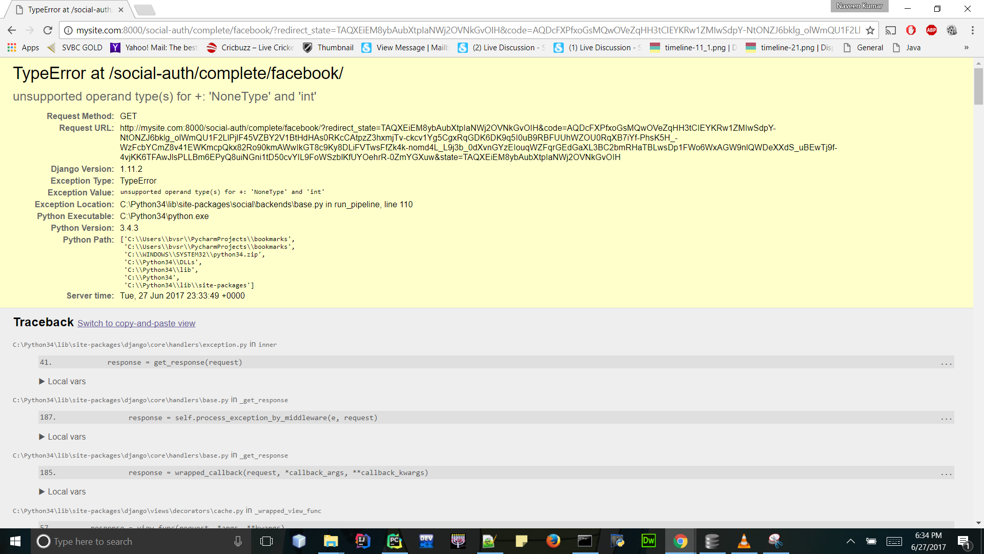 Crashes With Django 111 · Issue 24 · Python Social Authsocial App Django · Github