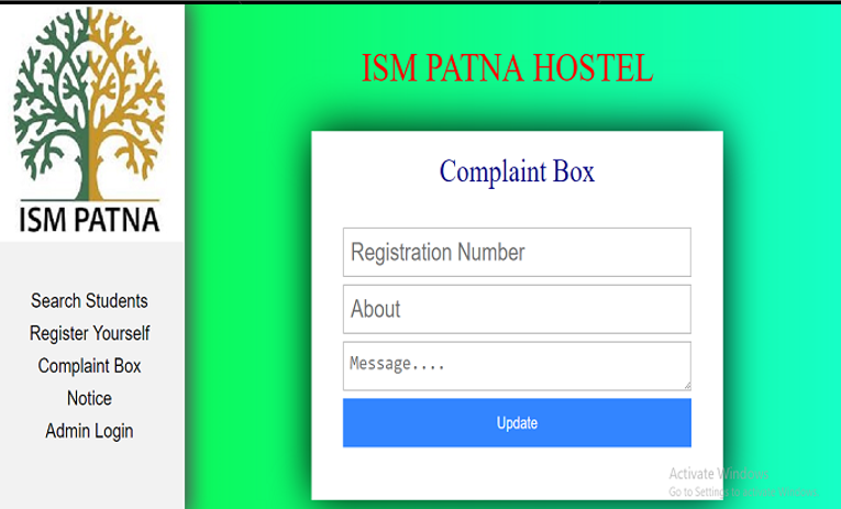 GitHub - ankitk645/HostelManagementSystem
