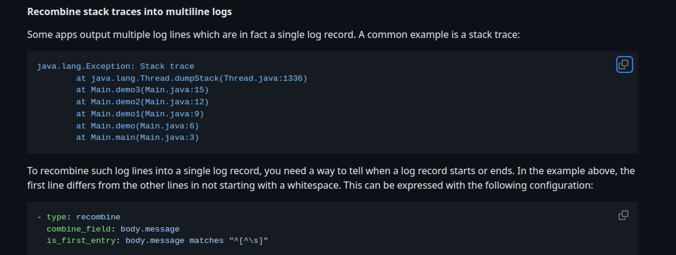 [opentelemetry collector] logCollection preset multiline logs · Issue #809 · open-telemetry ...