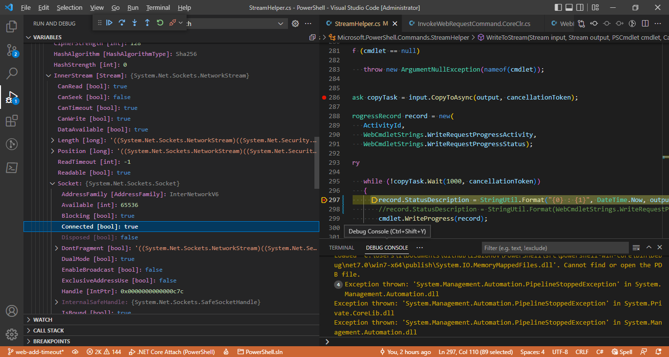 HttpClient Response Stream hangs · Issue #74568 · dotnet/runtime · GitHub