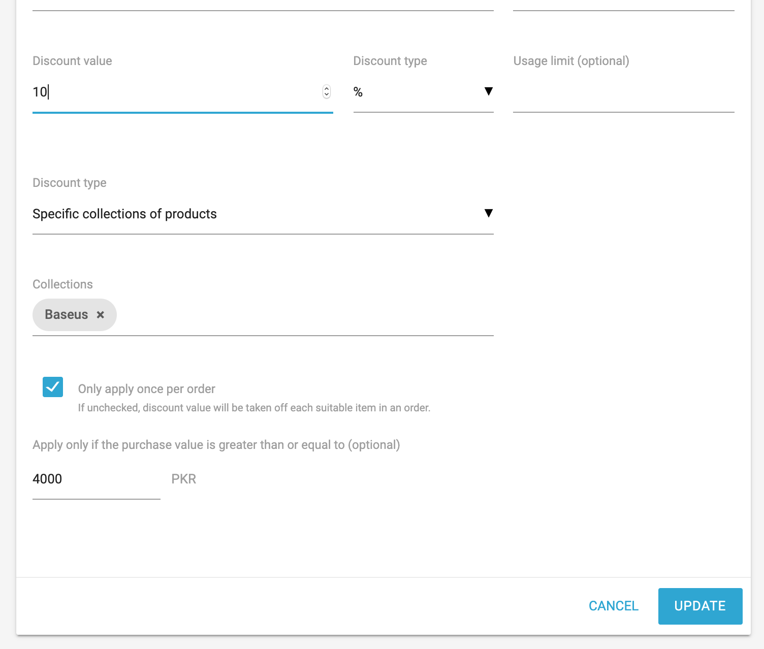 Voucher Min Amount Spent Blank After Creation · Issue #4052 · saleor ...