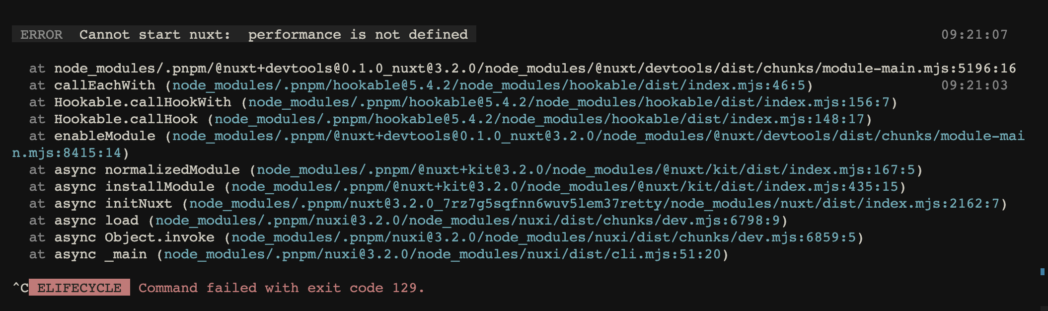 Cannot start nuxt: performance is not defined · Issue #1772 · elk-zone/elk · GitHub