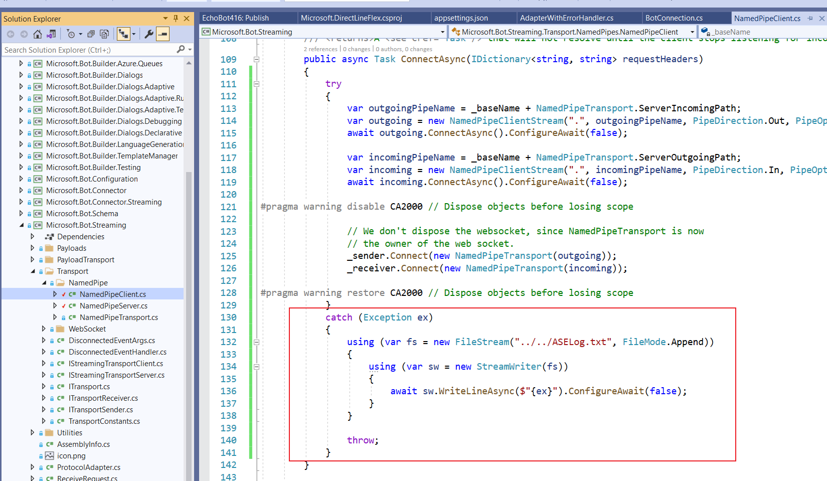 NamedPipe could not reconnect correctly when disconnected unexpectedly ...