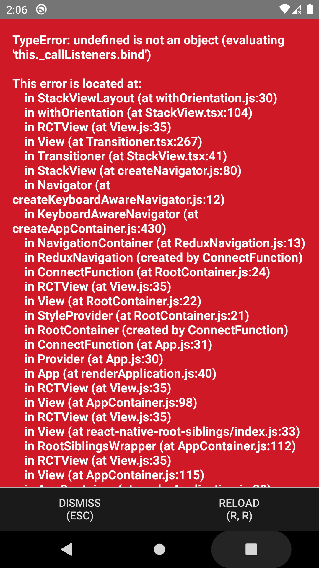 this._calllisteners.bind · Issue #29561 · facebook/react-native · GitHub