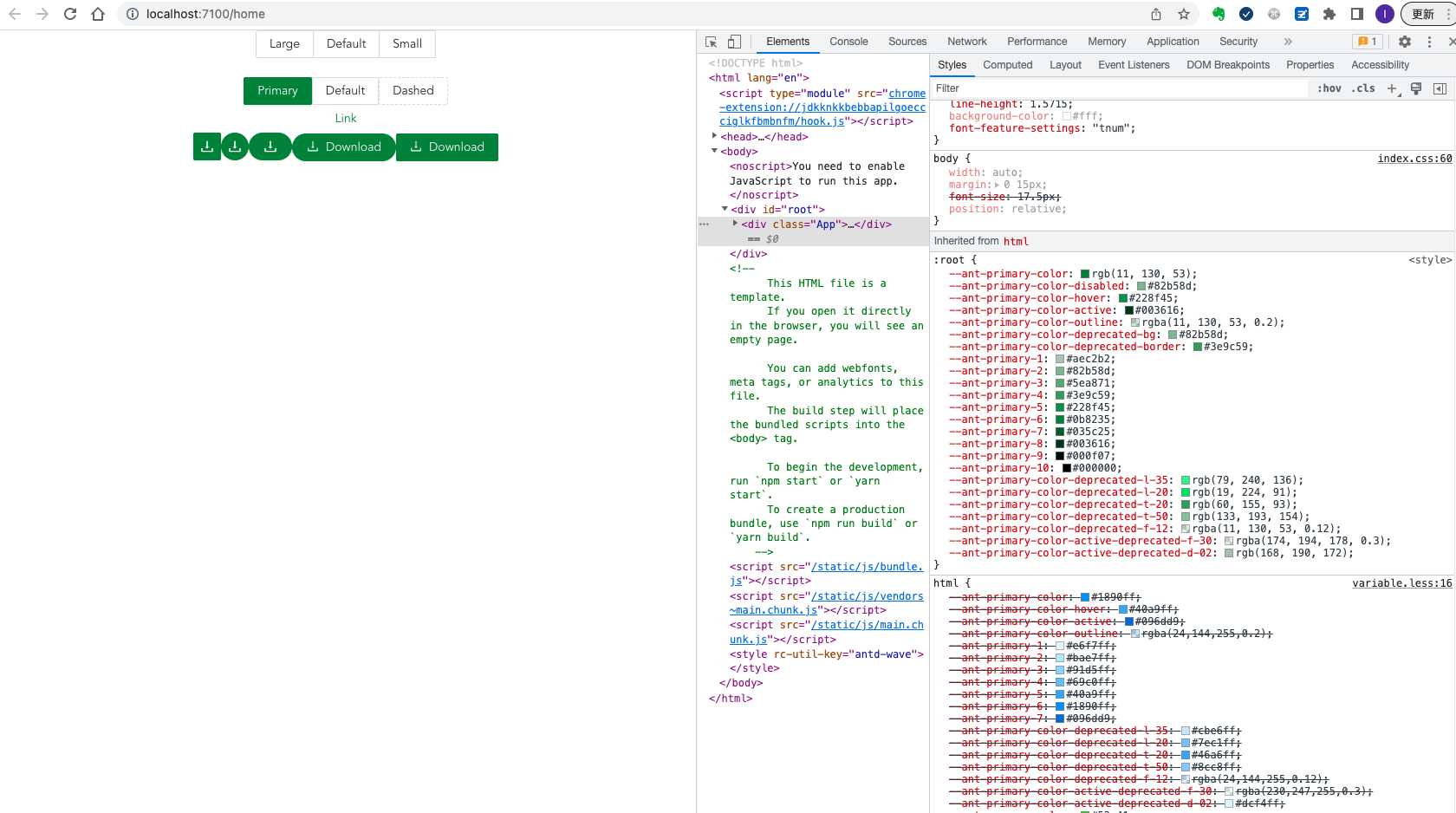在web component 使用动态主题切换，css3变量权重问题 · Issue #36982 · ant-design/ant-design · GitHub