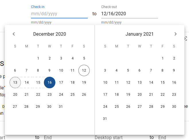 [DateRangePicker] In static mode, we can't choose to edit the `end` date then the `start` date ...
