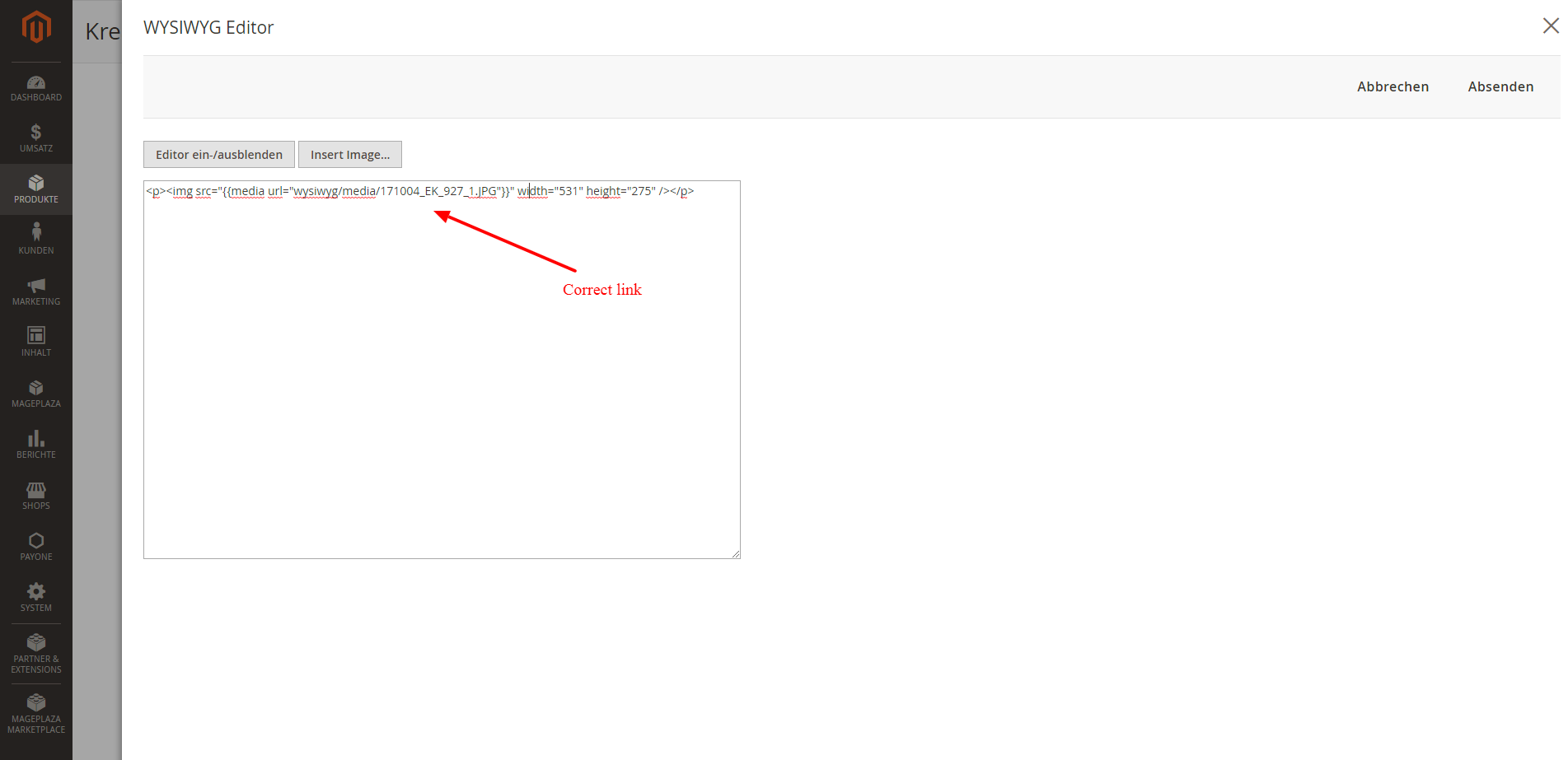TinyMCE adds id after image url and break image path · Issue #11330 · magento/magento2 · GitHub