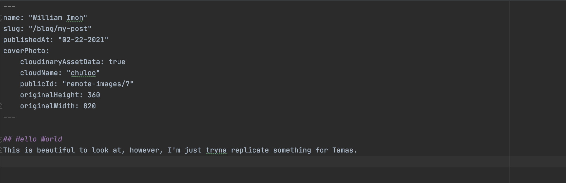 Using `cloudinaryAssetData` via frontmatter · Issue #87 · cloudinary-community/gatsby ...