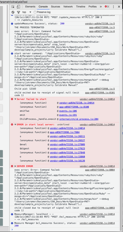 User Reports PAT Local Server Not Starting Reliably on Mac · Issue #2695 · NREL/OpenStudio · GitHub