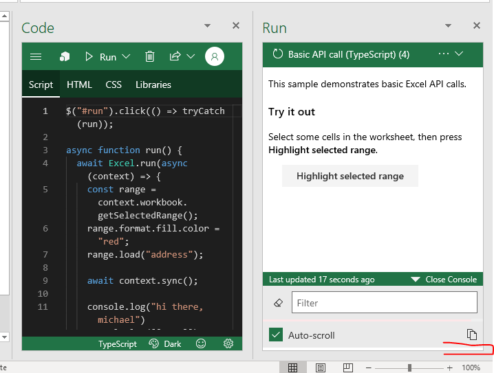 Annoying runner UI regression in header · Issue #605 · OfficeDev/script-lab · GitHub