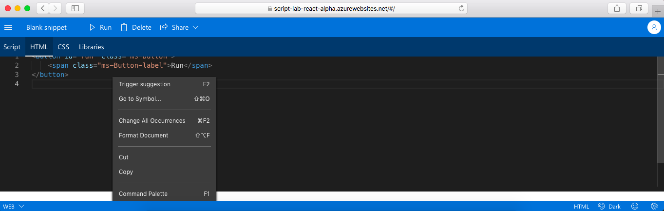 Context bar on right-click can cause white background to appear · Issue ...