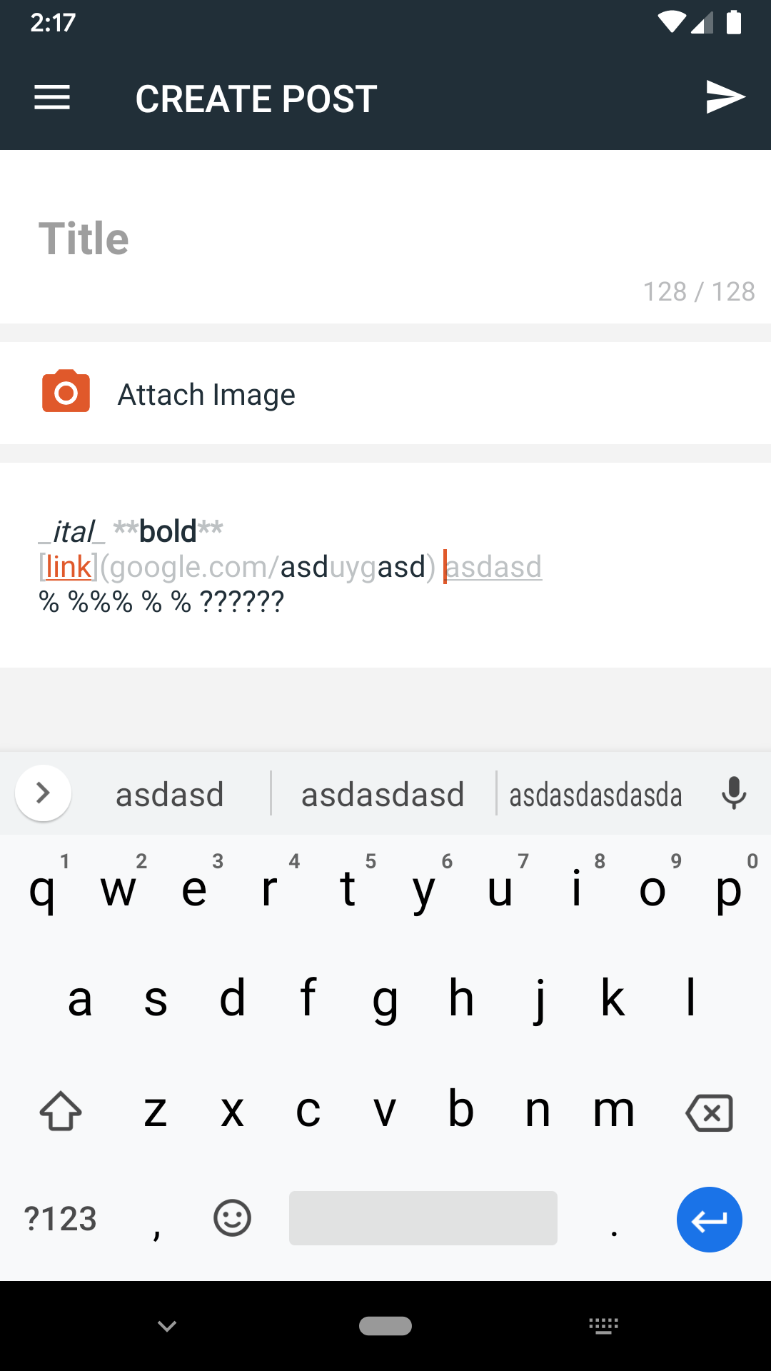 sample LinkEditHandler causing parse/text-color issues · Issue #262 · noties/Markwon · GitHub