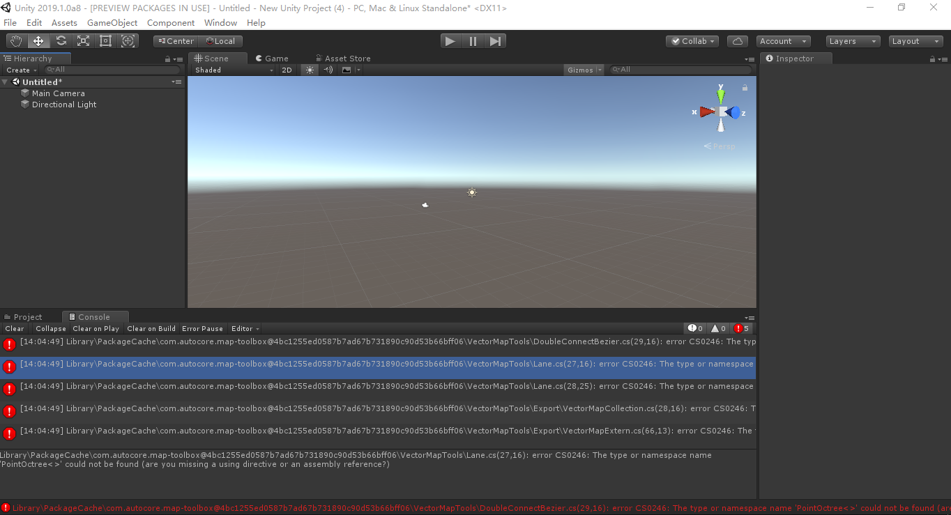 Unity Cannot Resolving Packages · Issue 11 · Autocore Aimaptoolbox